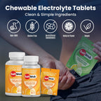 Fast-acting electrolyte chews for energy