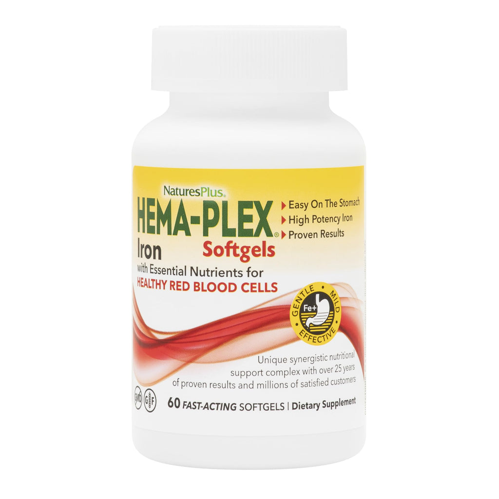 Fast-acting iron softgels for vitality