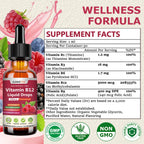 Fast-acting liquid B12 for vitality