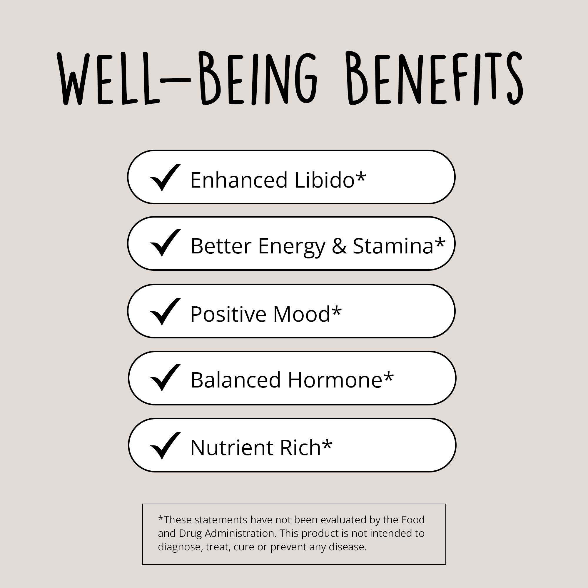 Fast-acting maca supplements for vitality