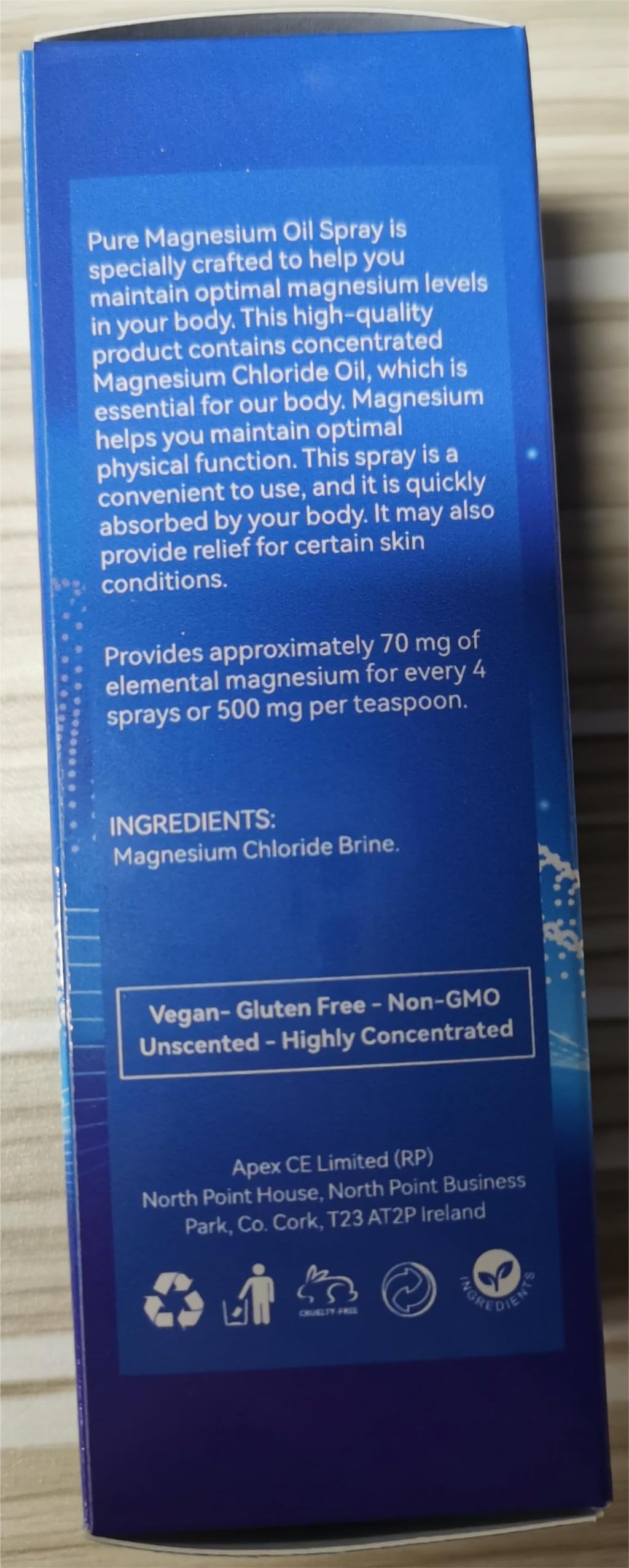 fast-acting magnesium spray for soreness