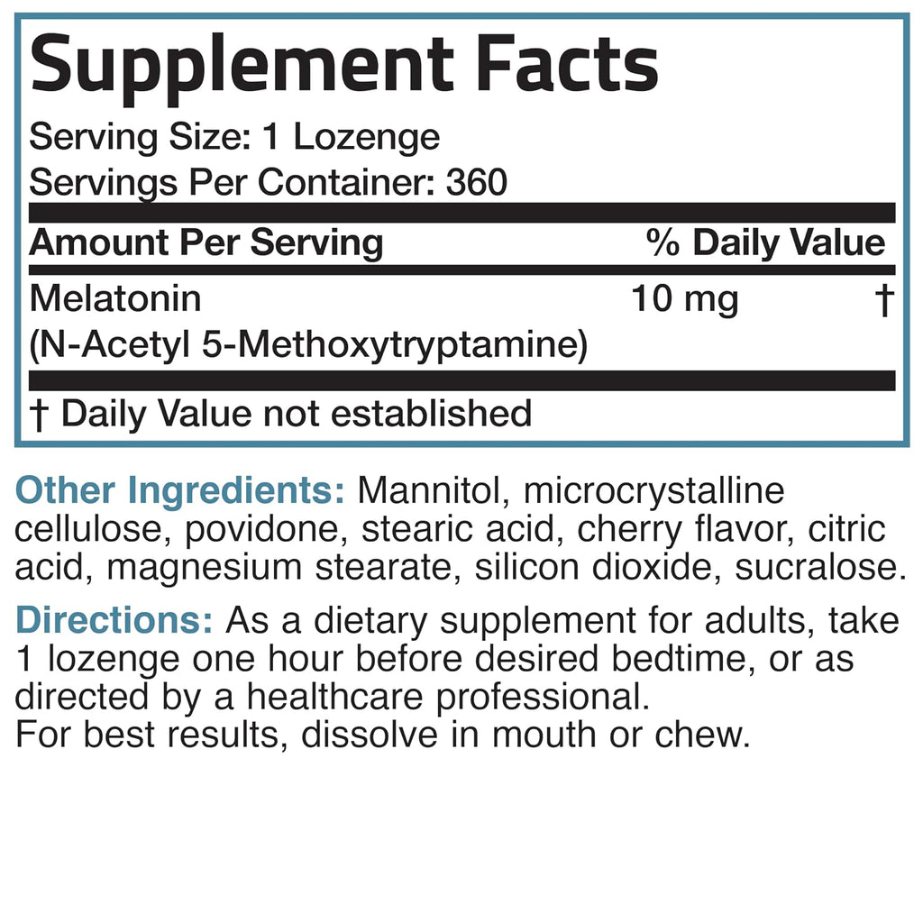 fast acting melatonin 10mg tablets