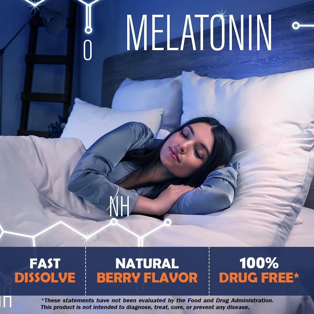 Fast acting melatonin for improved sleep