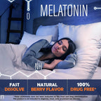 Fast acting melatonin for improved sleep
