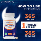 Fast acting melatonin for restful nights