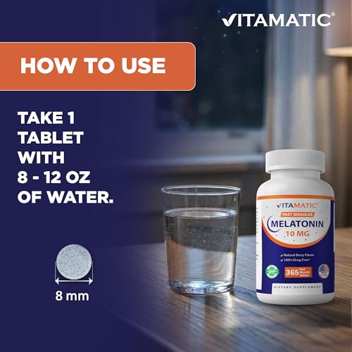 Fast acting melatonin for restful nights