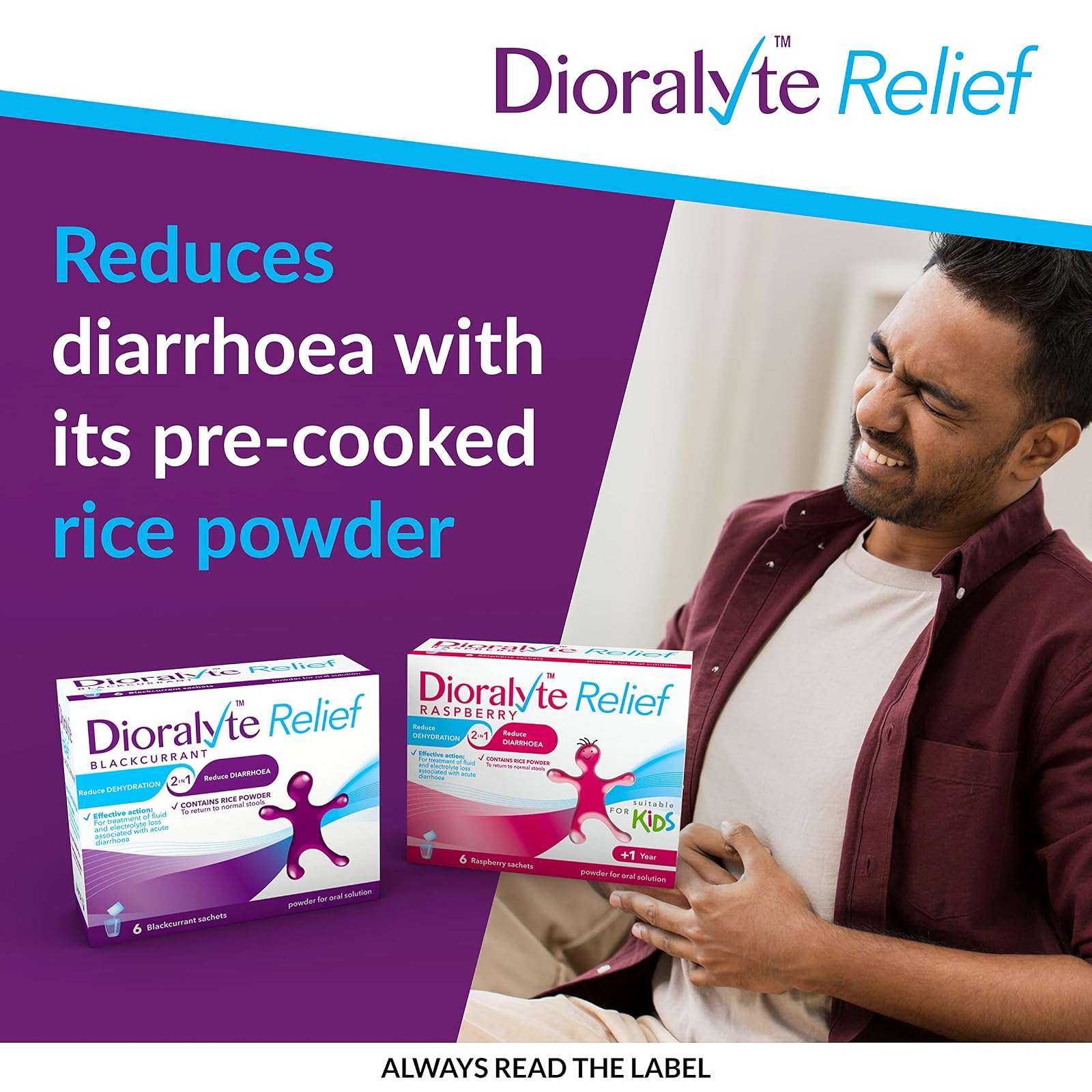 Fast-acting rehydration with raspberry flavour