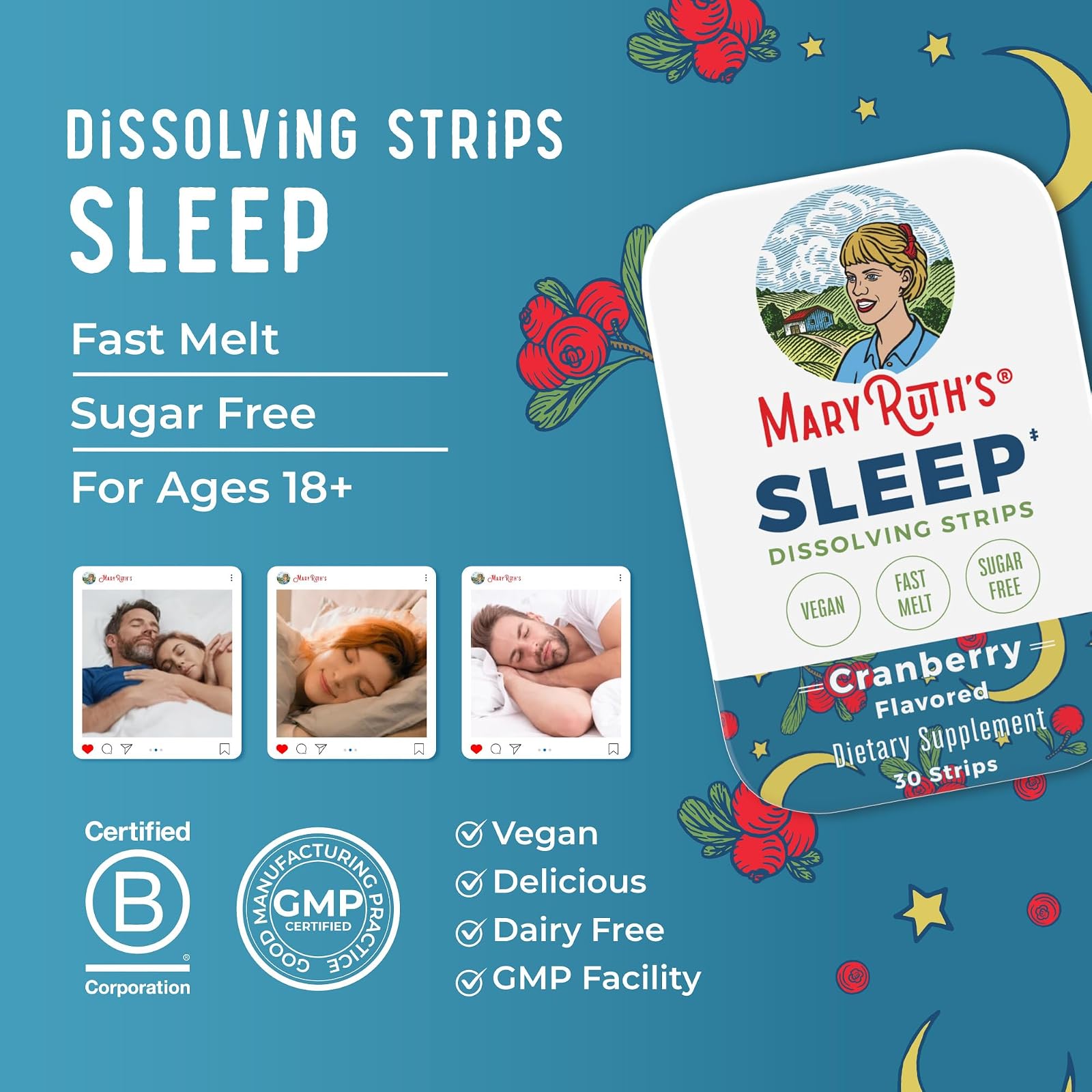 fast-acting sleep support strips