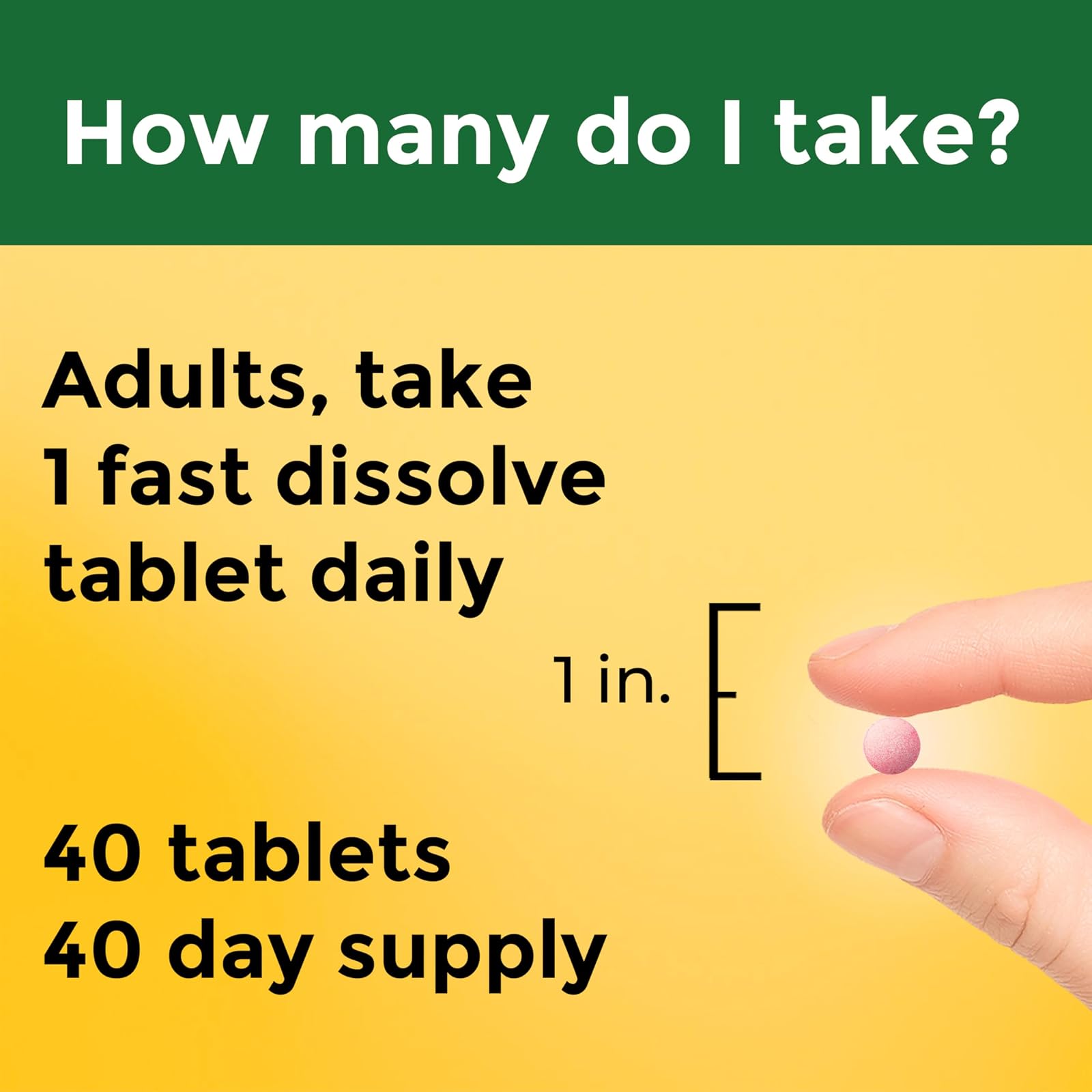 Fast dissolve B12 for quick absorption