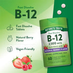 Fast dissolve B12 for quick absorption