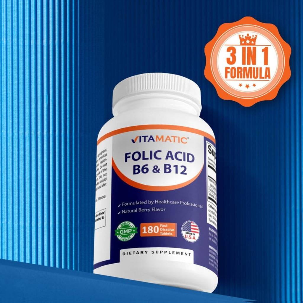 Fast dissolve folic acid tablets