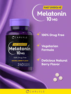 Fast dissolve melatonin for quick sleep
