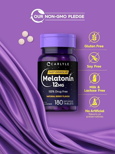 Fast dissolve melatonin for quick sleep