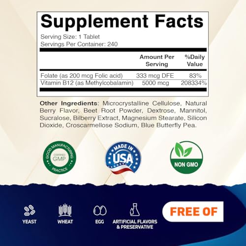 fast dissolve methylcobalamin tablets