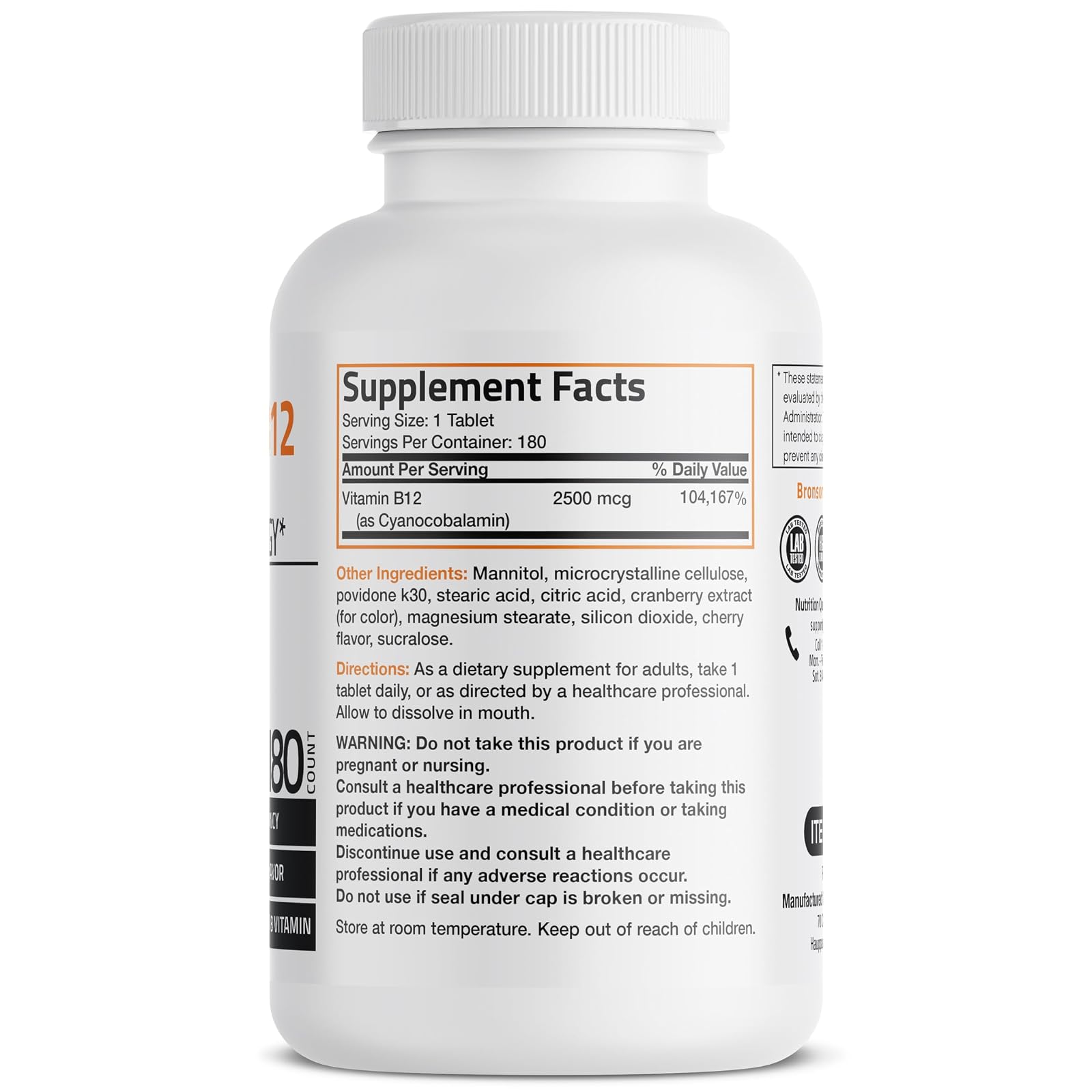 fast dissolve vitamin b12 sublingual