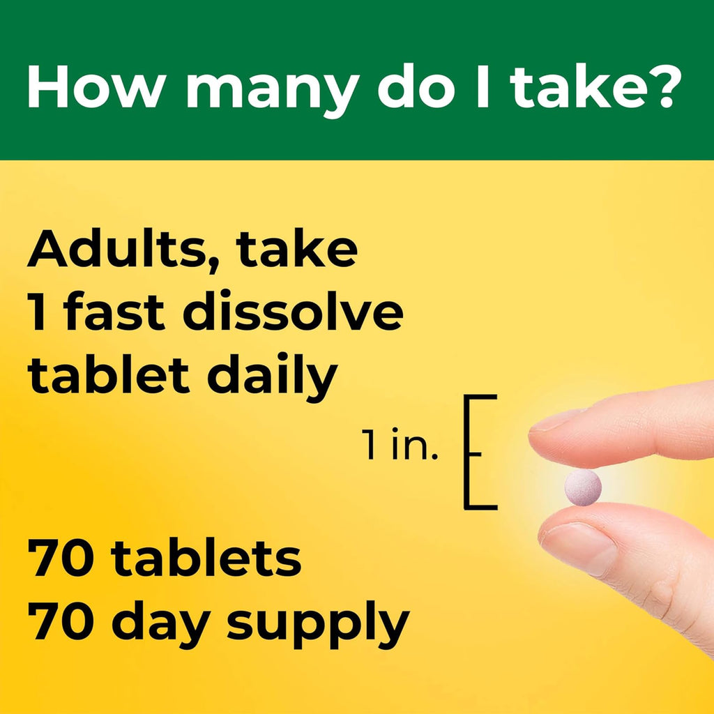 Fast dissolve vitamin D3 for easy absorption