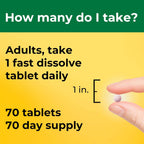 Fast dissolve vitamin D3 for easy absorption