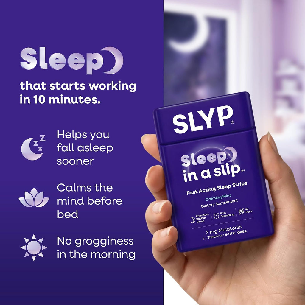 Fast-dissolving melatonin strips for sleep
