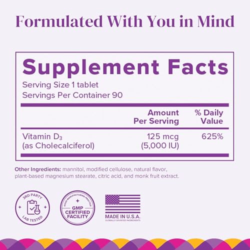 fast-dissolving vitamin D3 supplements