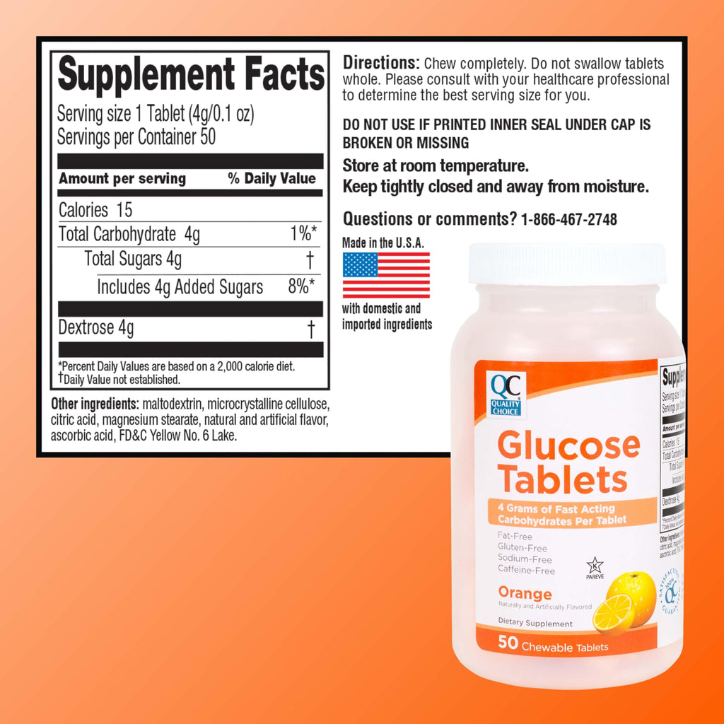 fast glucose tablets for low blood sugar