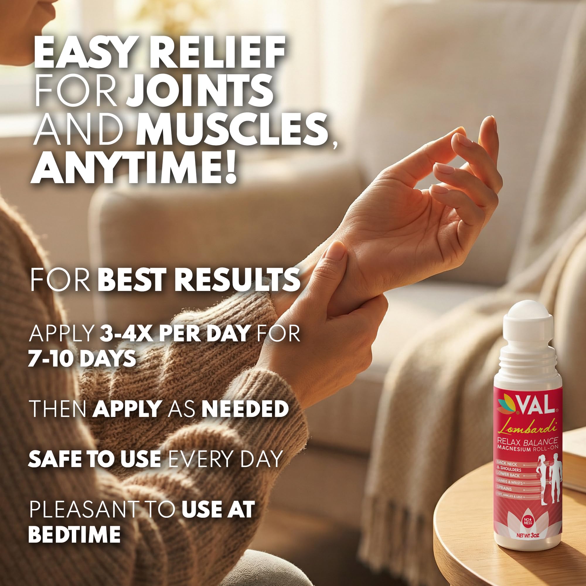 Fast relief for muscle tension
