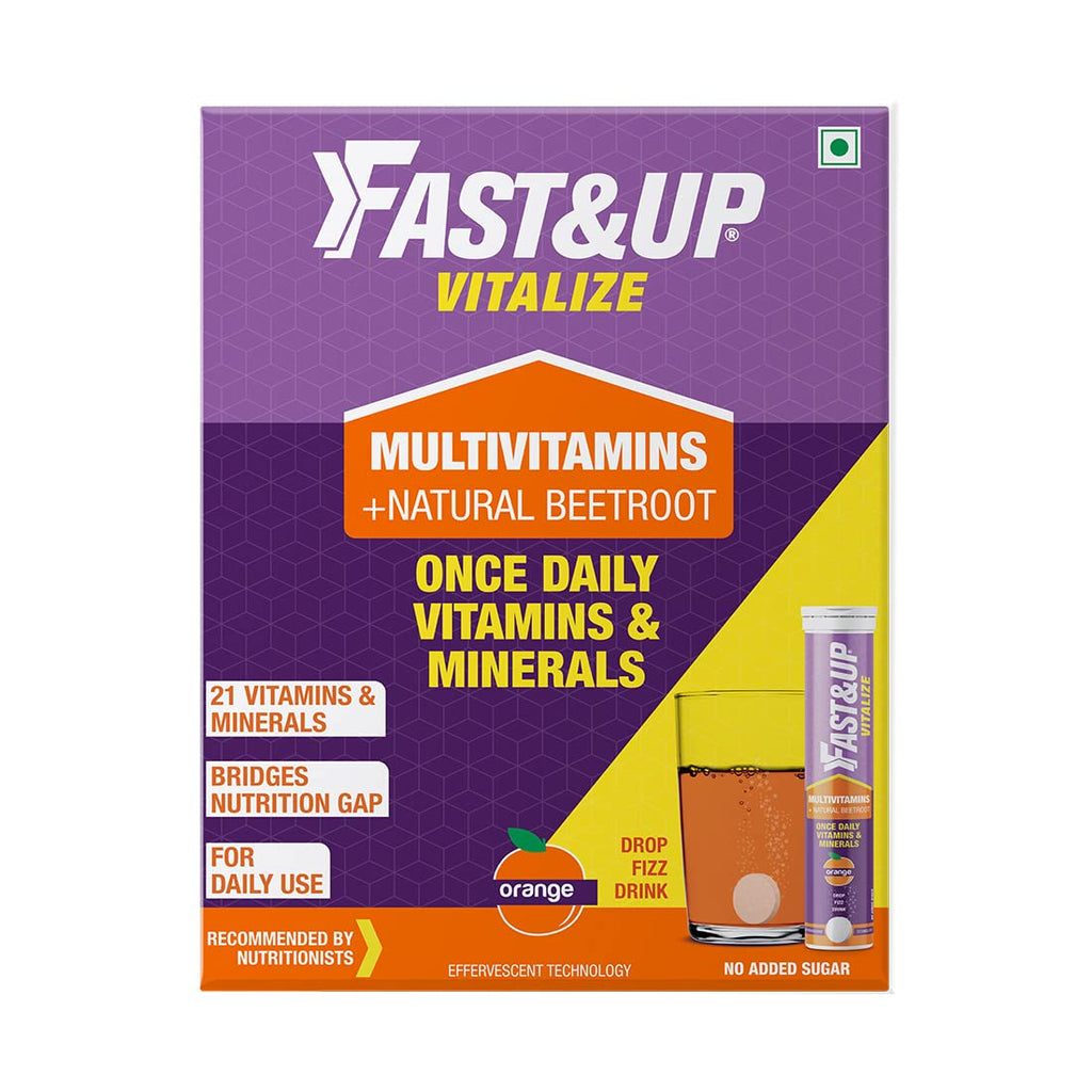 Fast & Up Vitalize multivitamin effervescent tablets