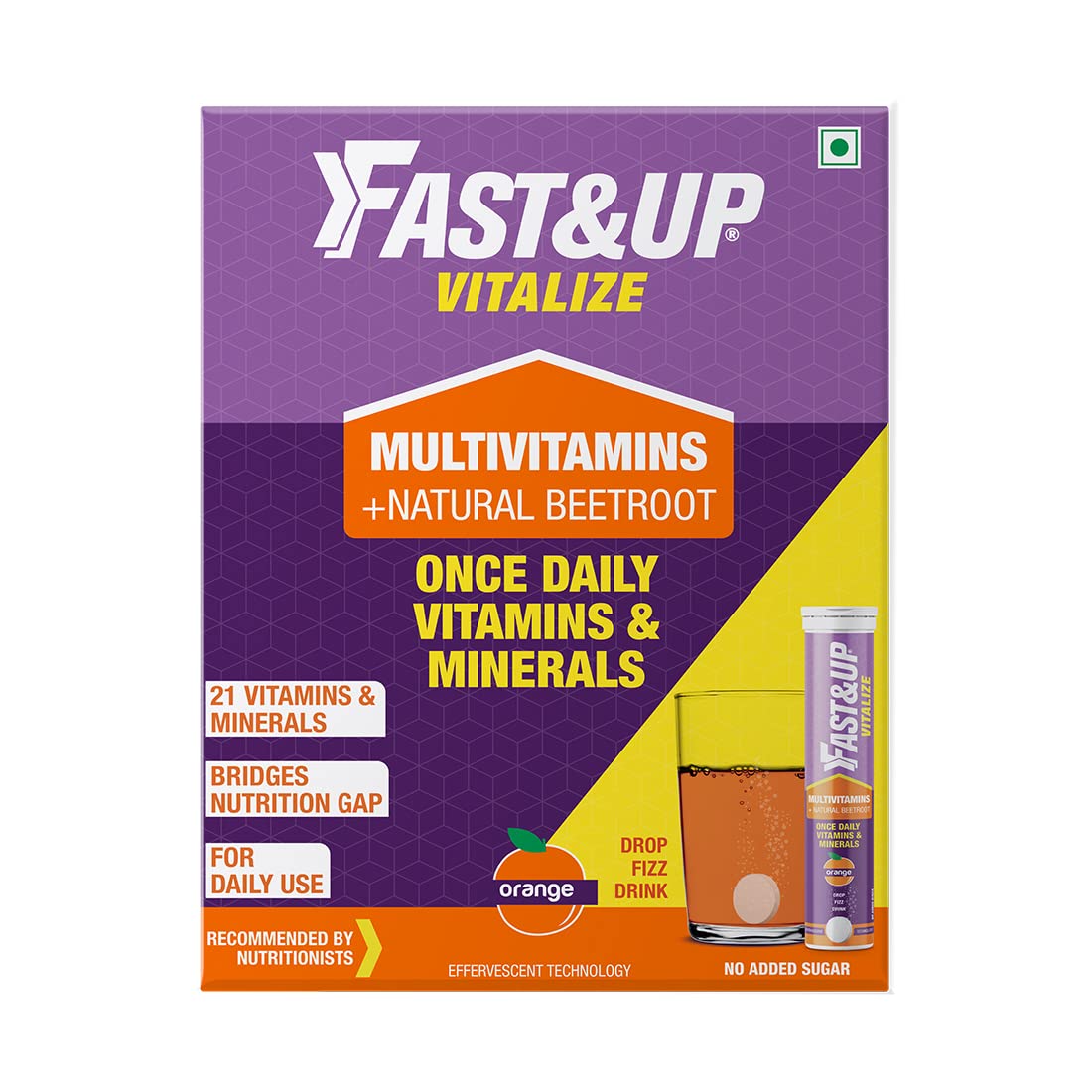 Fast & Up Vitalize multivitamin effervescent tablets