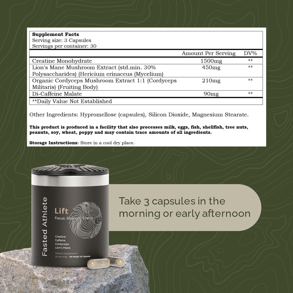 Fasted Athlete Lift energy formula