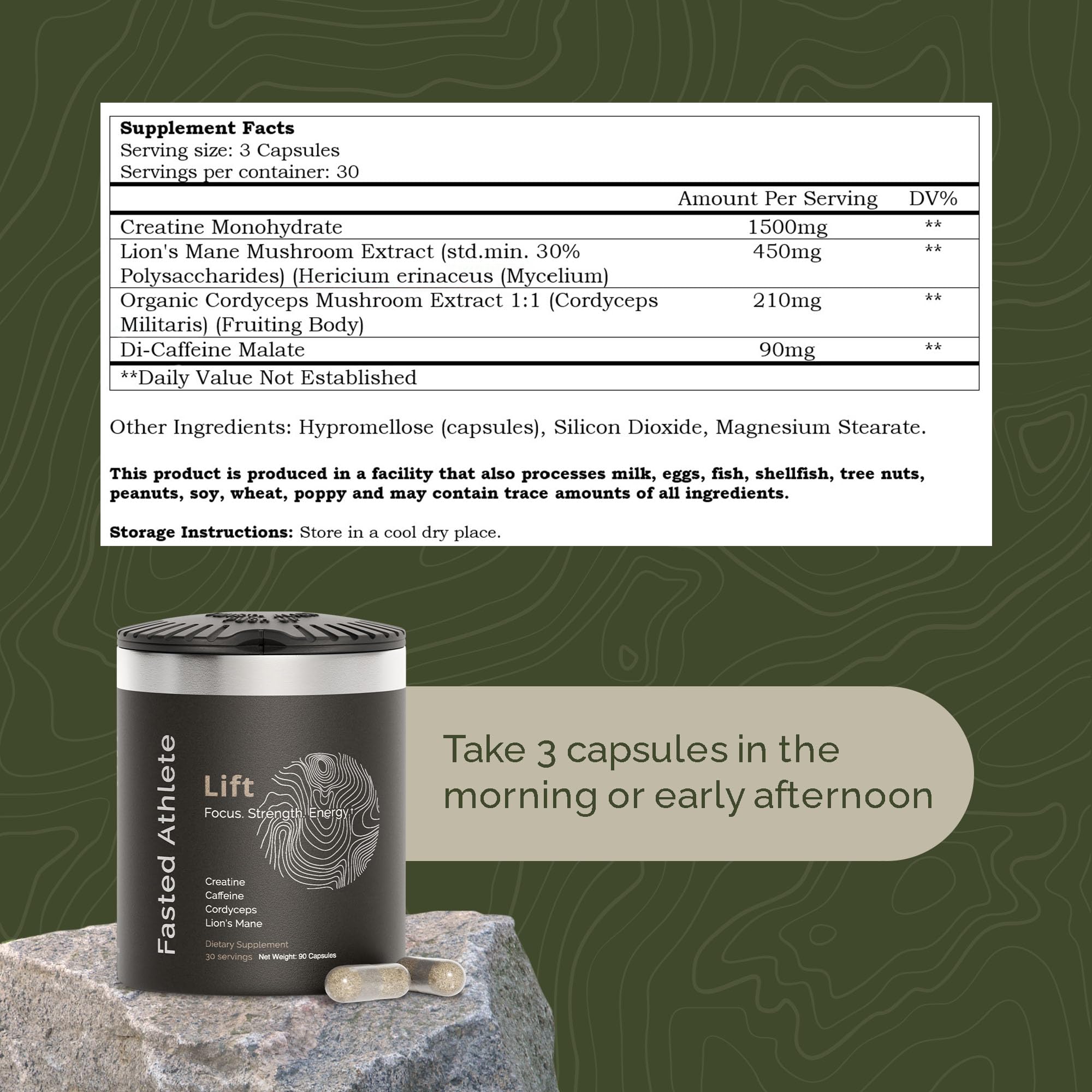 Fasted Athlete Lift energy formula