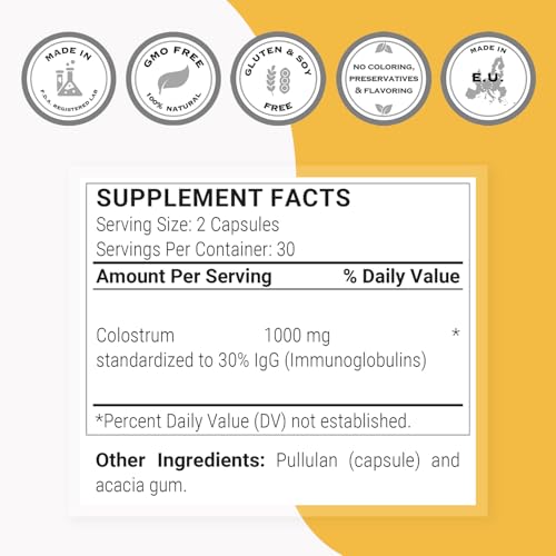 fatigue support with colostrum capsules
