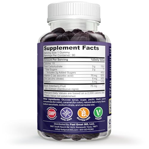 Feel Great elderberry gummies for active kids