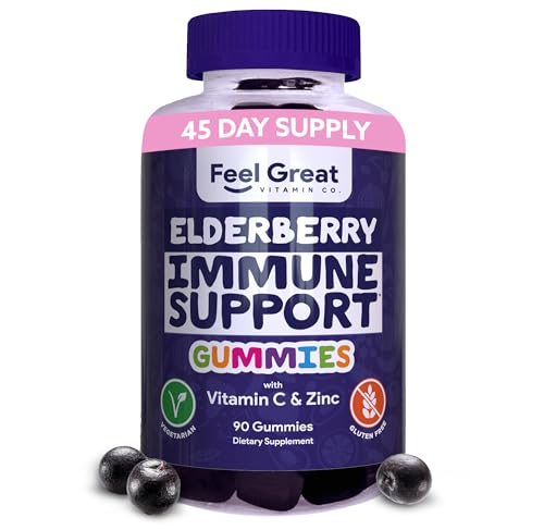 Feel Great elderberry gummies with zinc