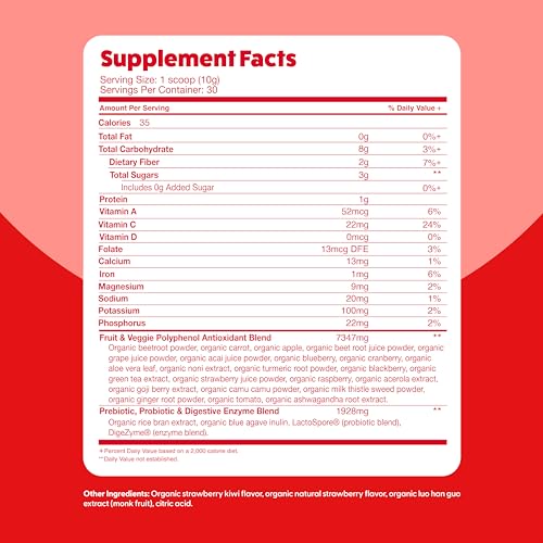 Feel Great Organic Superfood Reds Powder