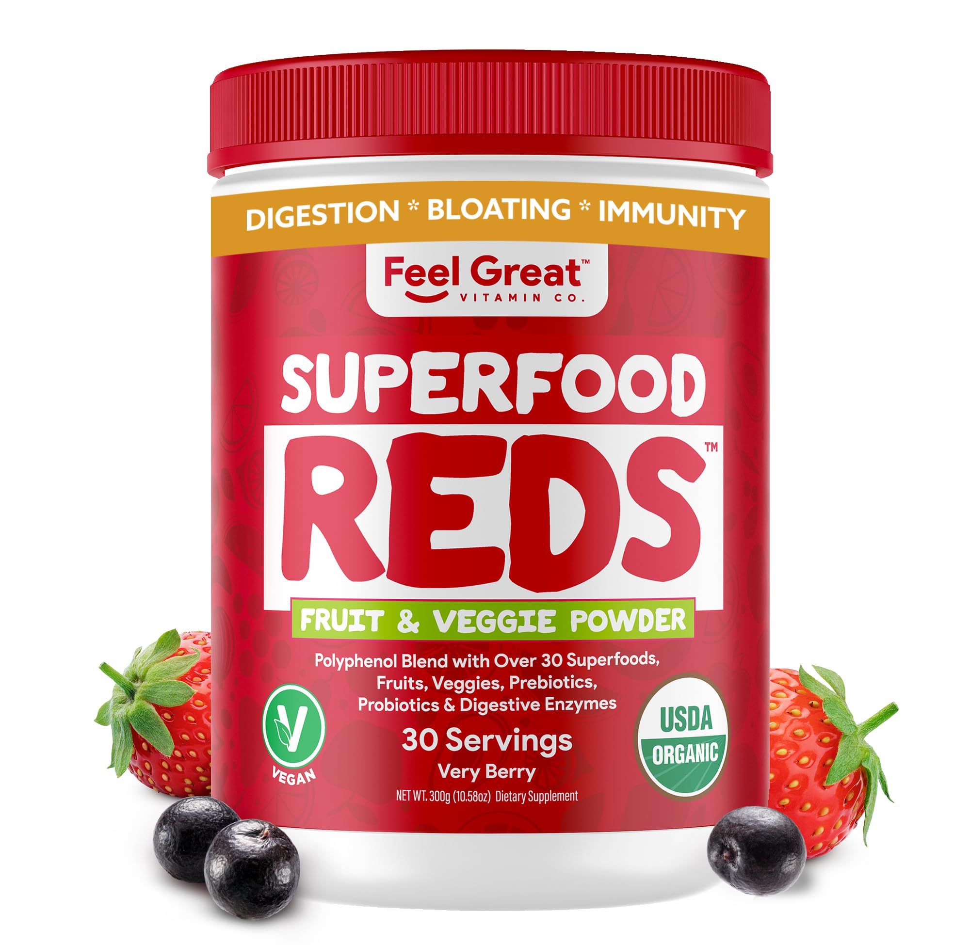 Feel Great Organic Superfood Reds Powder