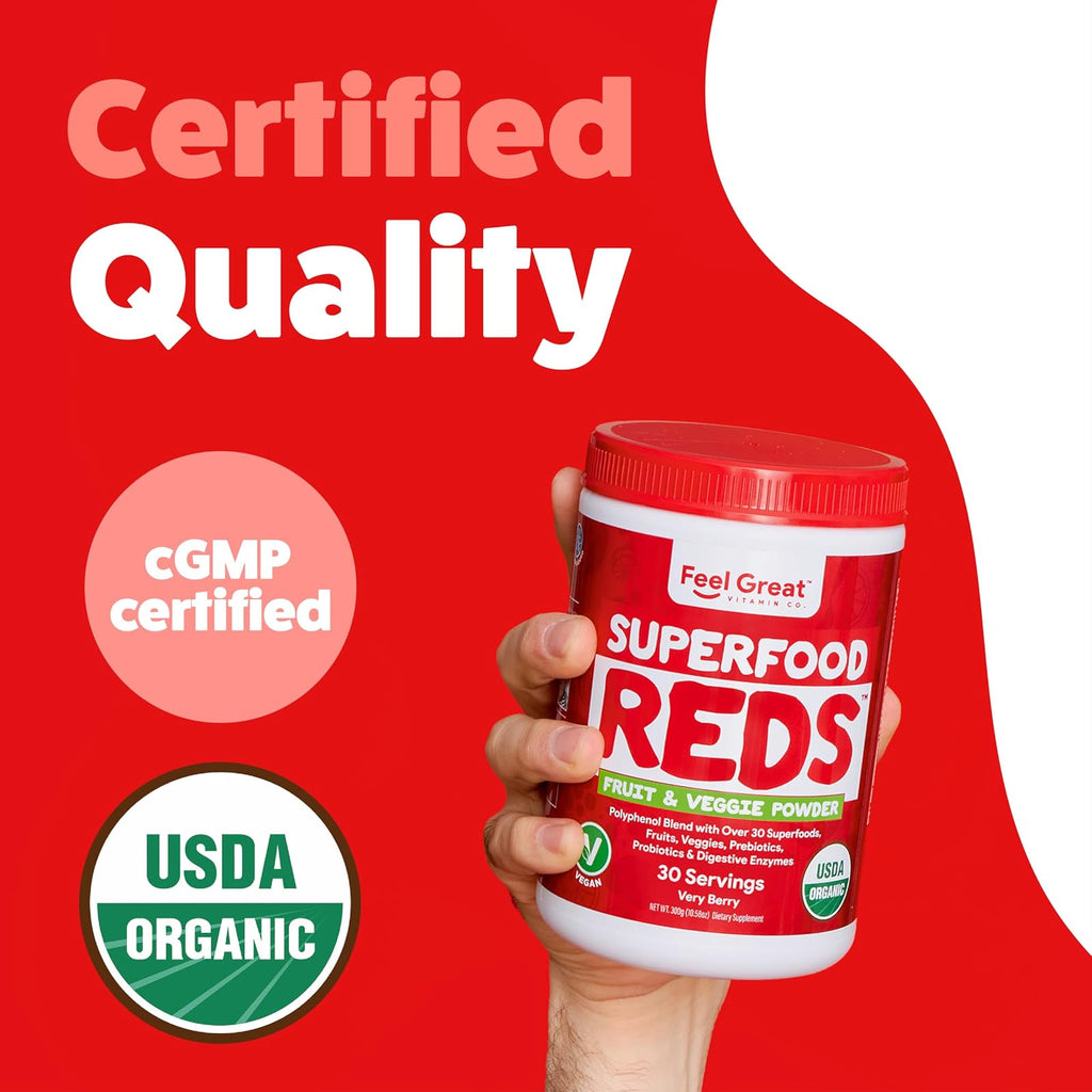 Feel Great reds powder for immune support