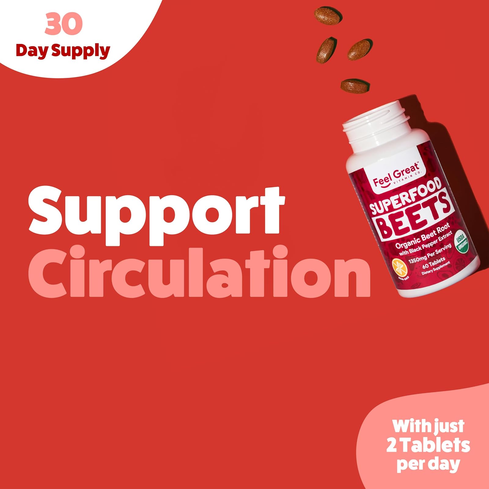 feel great vitamins beet root tablets
