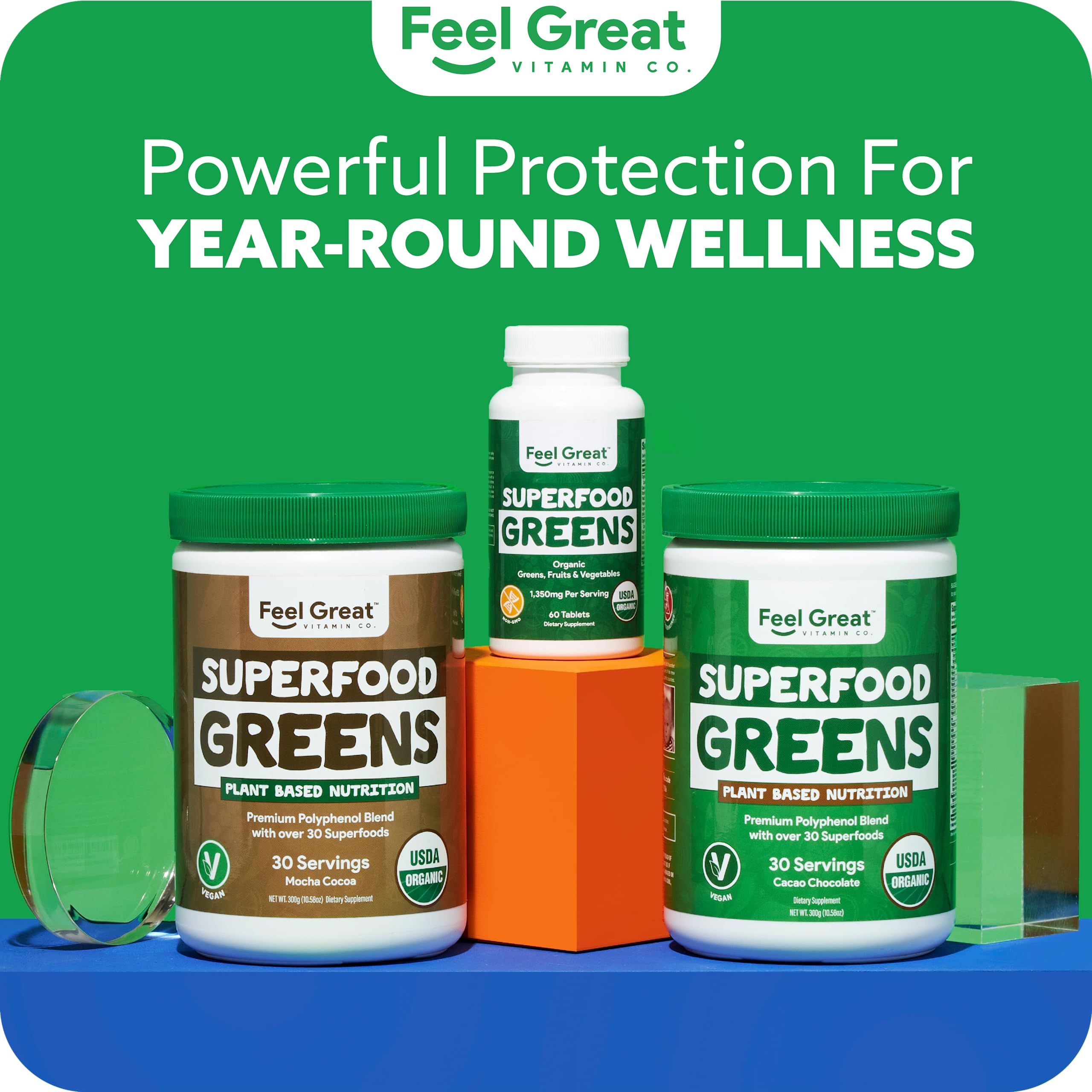 Feel Great Vitamins super greens for detox