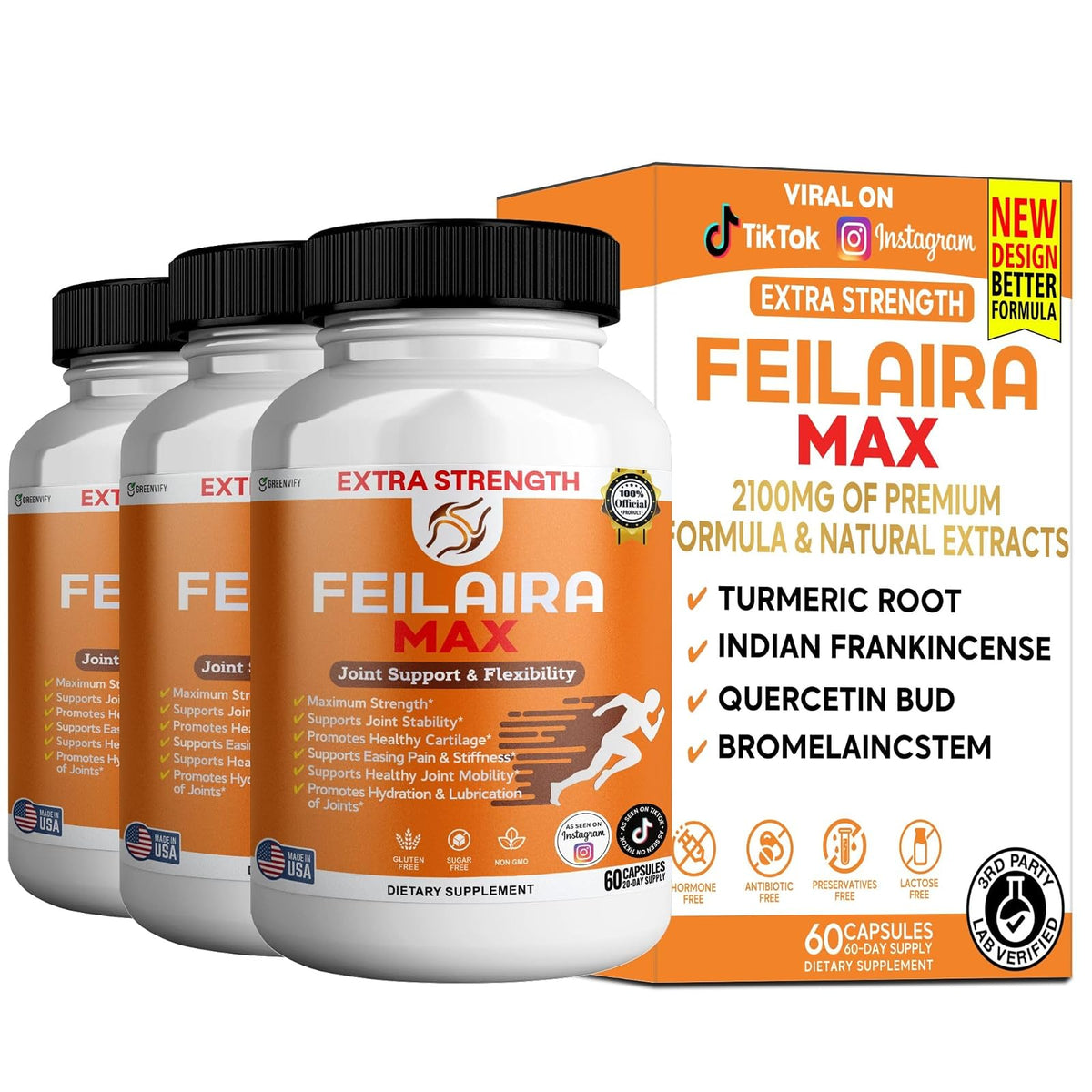 Feilaira glucosamine joint support capsules