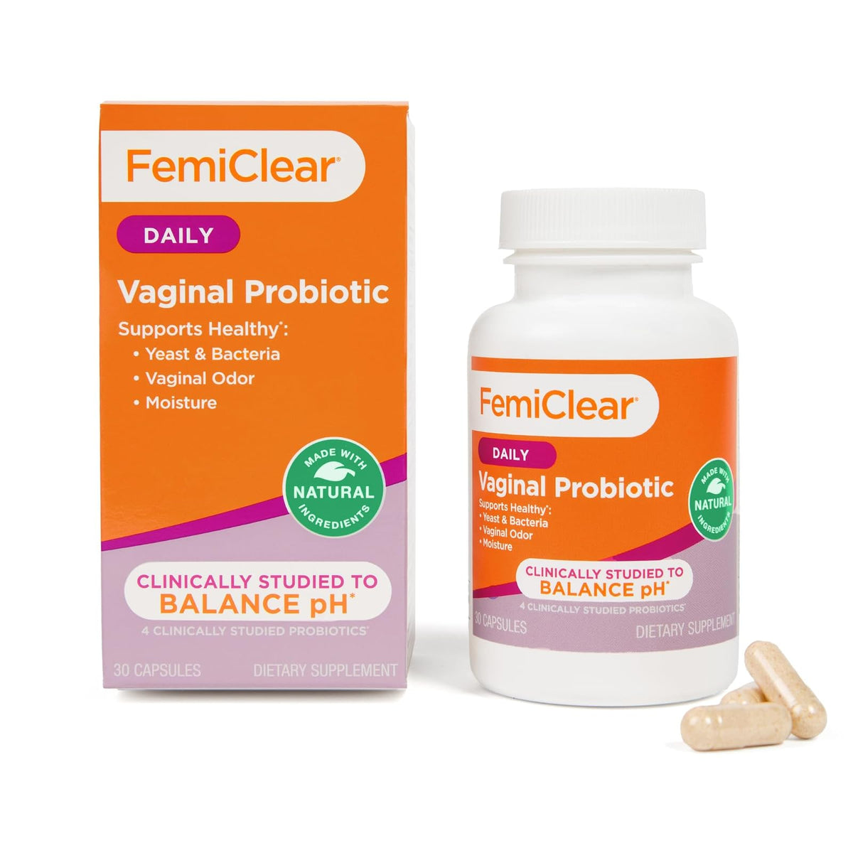 FemiClear vaginal probiotics for balance