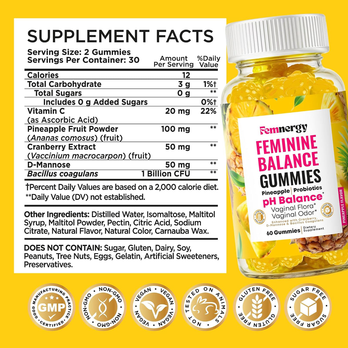 Feminine Balance gummies for happy tummies