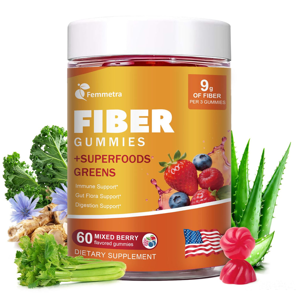 Femmetra prebiotic fiber gummies for digestion