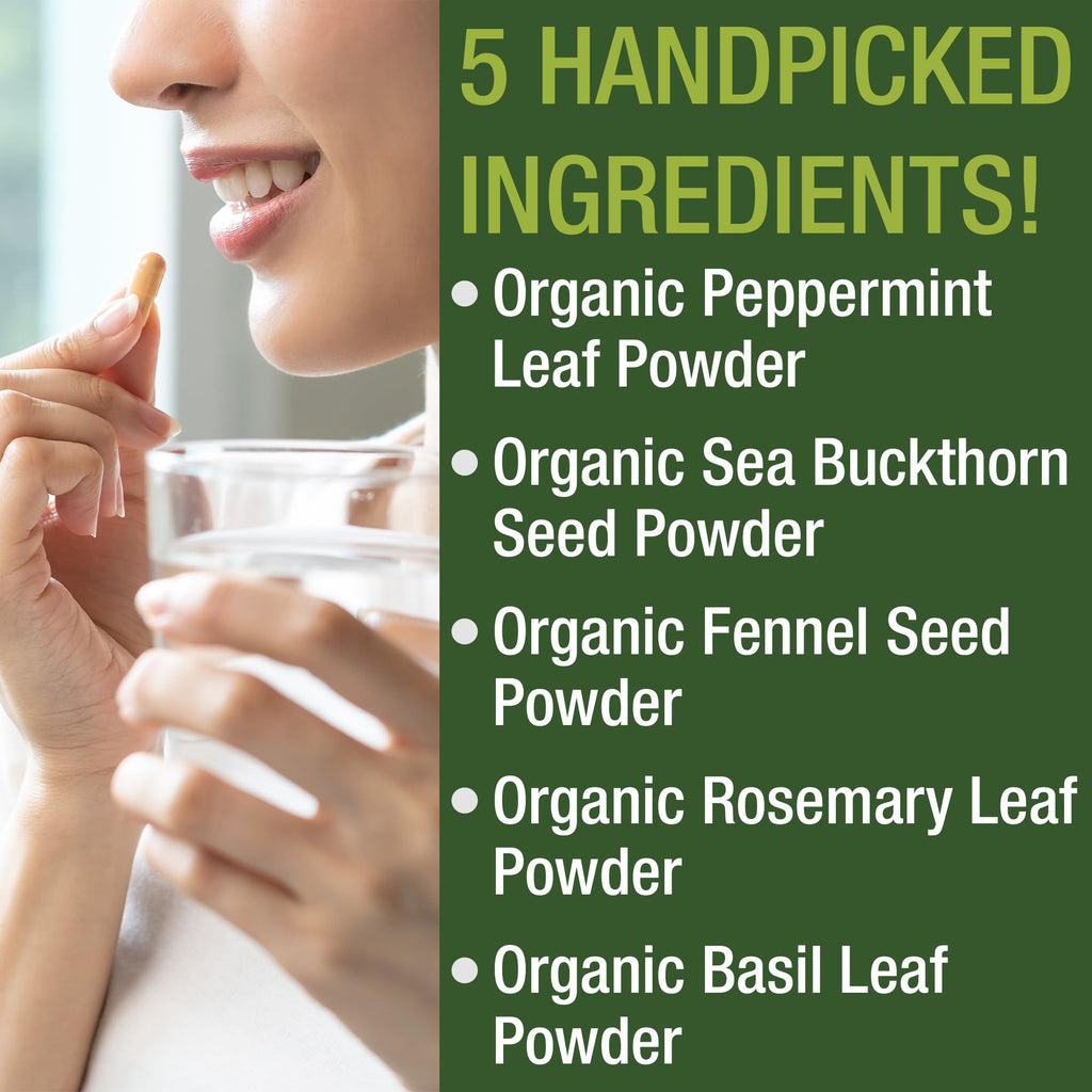 Fennel seed capsules for bloating relief