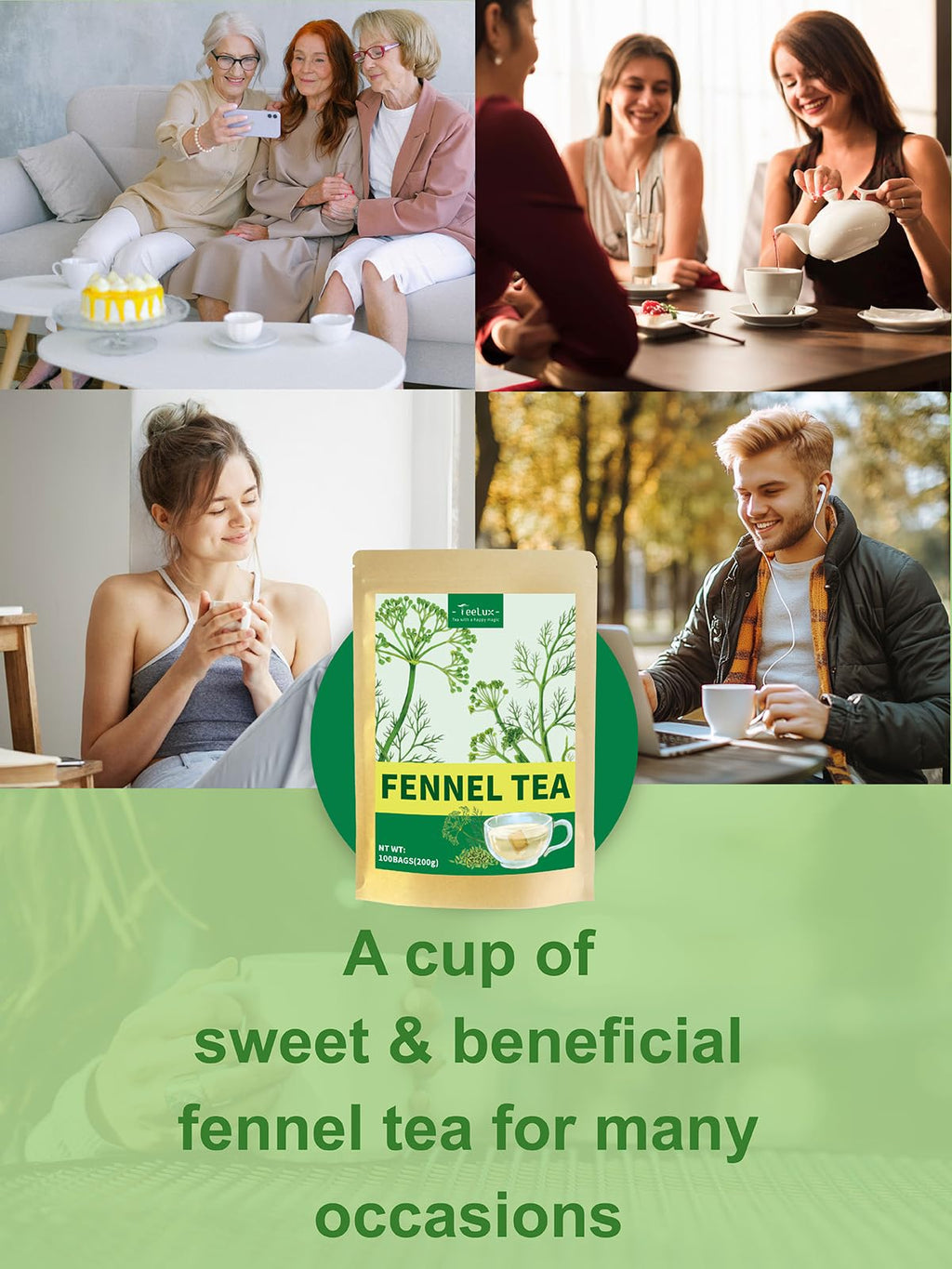 fennel tea bags for wellness