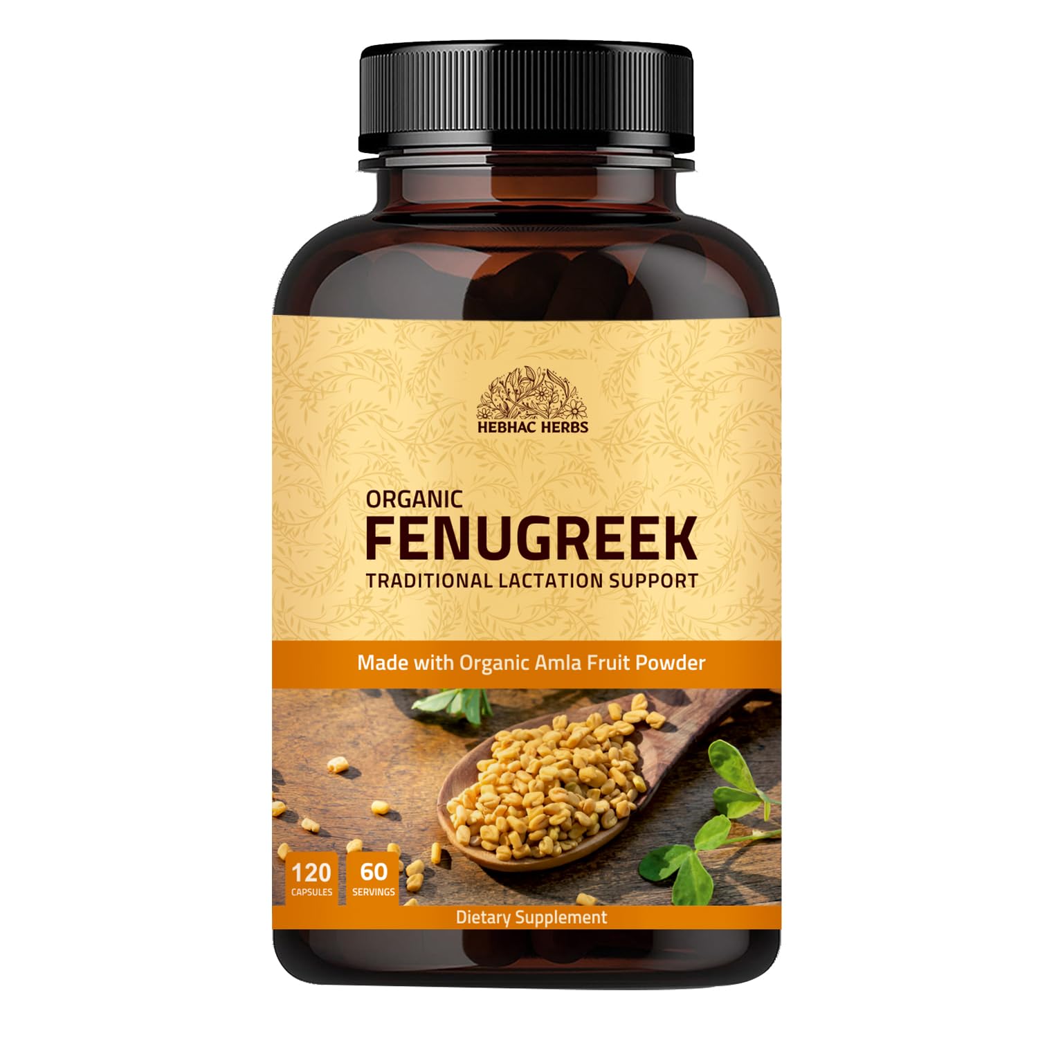Fenugreek capsules for breastfeeding support