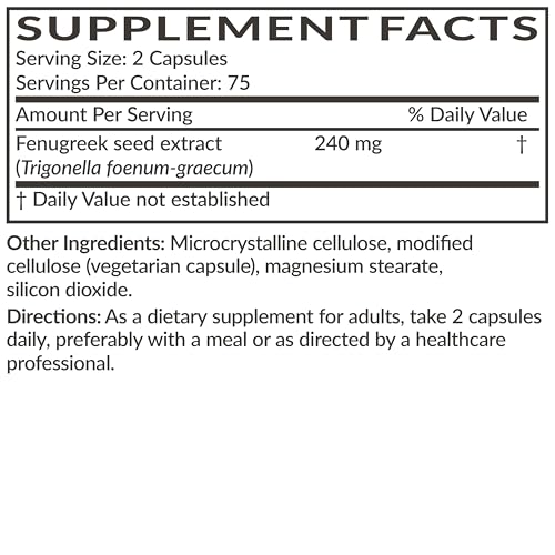 Fenugreek capsules for immune support