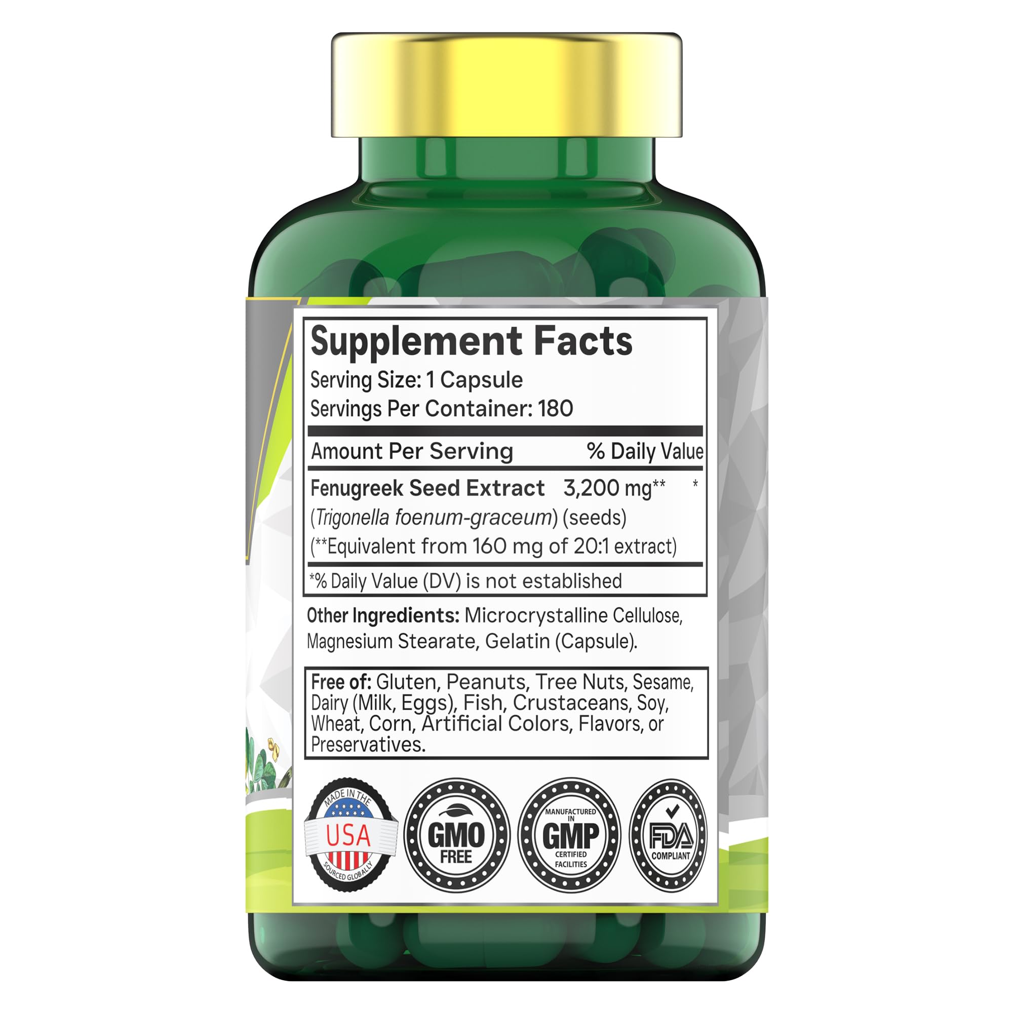 Fenugreek capsules for men and women