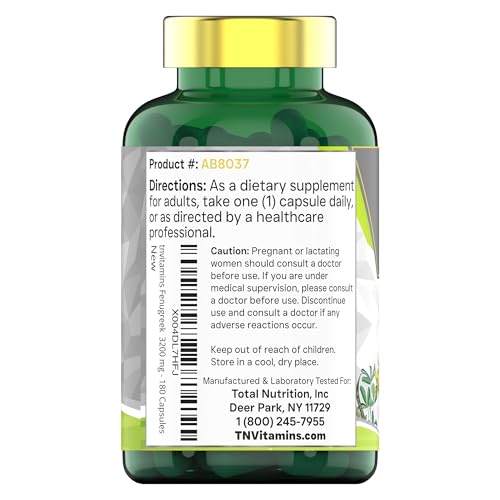 Fenugreek capsules for weight management