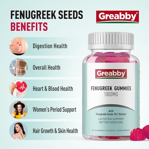Fenugreek gummies for increased milk supply