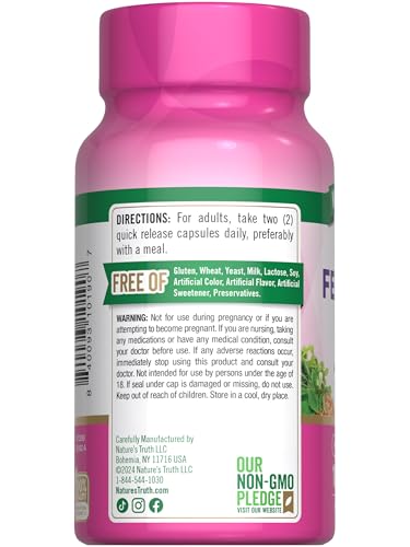 Fenugreek seed capsules for healthy metabolism