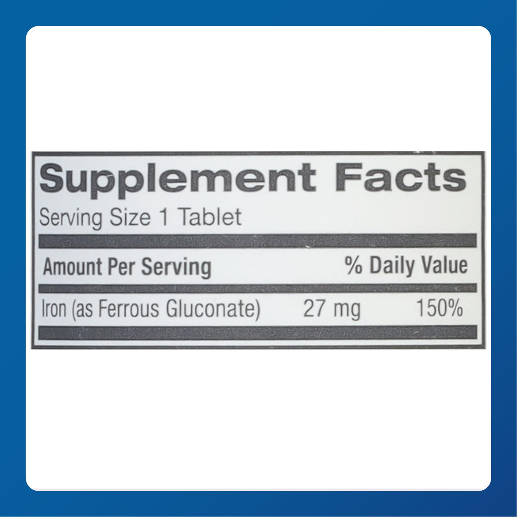 Ferate tabs for improved iron absorption